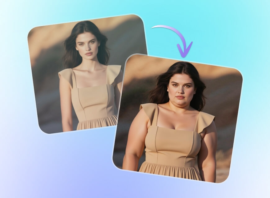 AI Fat Filter: Try AI Weight Gain Online for Free | Clipfly