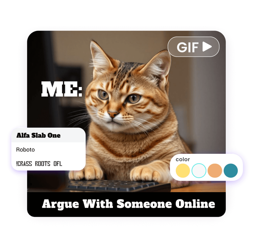 Online Free GIF Meme Maker No Watermark – Make Your Own Meme | Clipfly