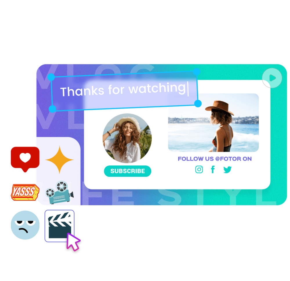 Outro Maker: Make YouTube Outro Videos Online for Free | Clipfly