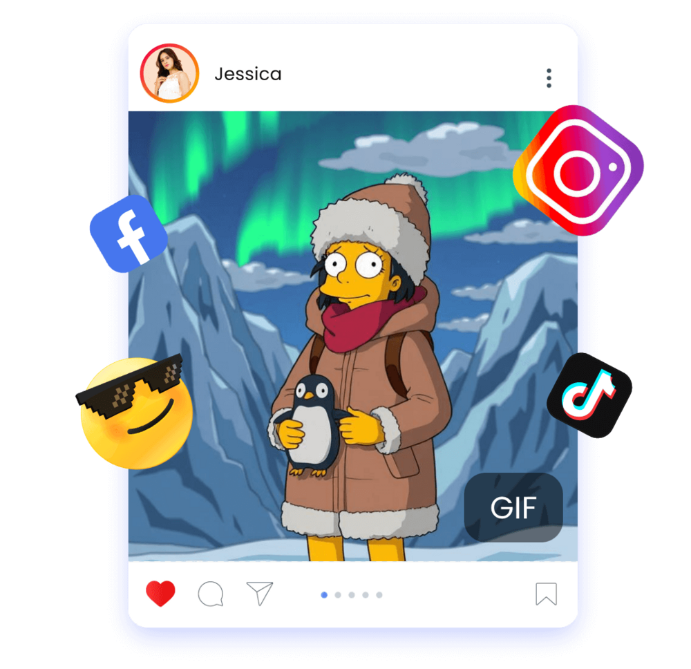 AI Simpsons Character Creator –Turn Picture into Simpsons | Clipfly
