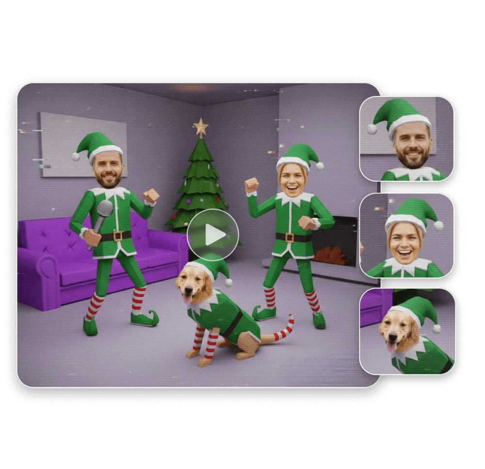 Elf Yourself Online: Make Dancing Elves with Your Face | Clipfly