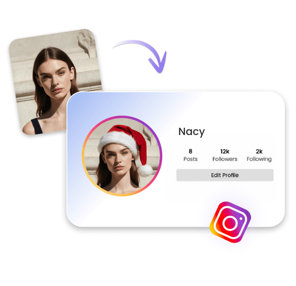 Santa Hat Adder: Add Santa Hat to Photo Online Free | Clipfly