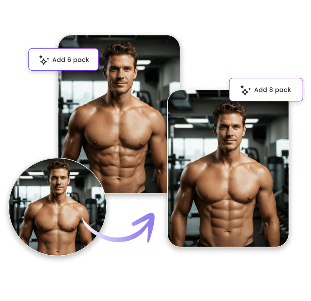 AI Abs Generator Online Free: Add Realistic Abs to Photos with AI | Clipfly