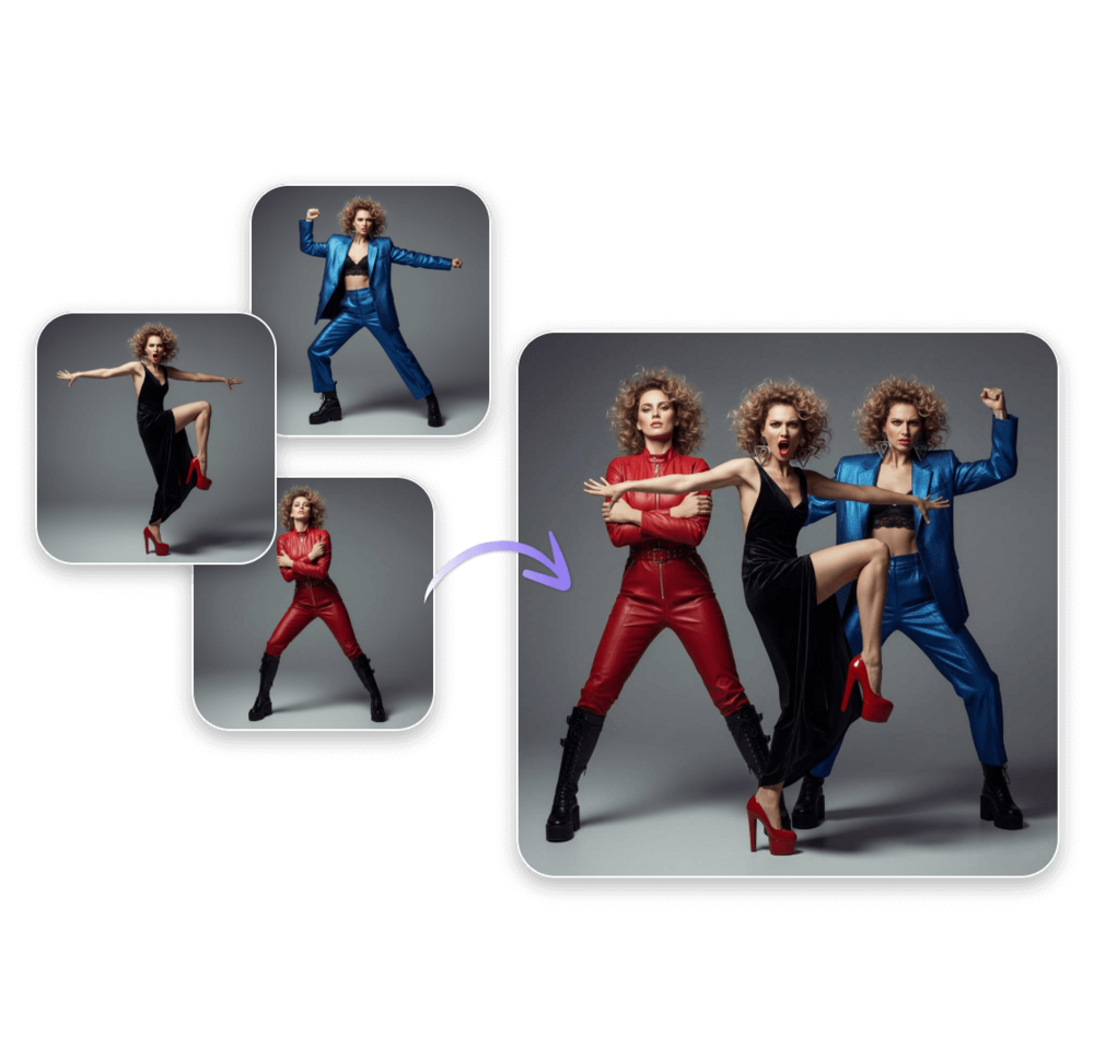 Add Person to Photo Online Free with AI | Clipfly