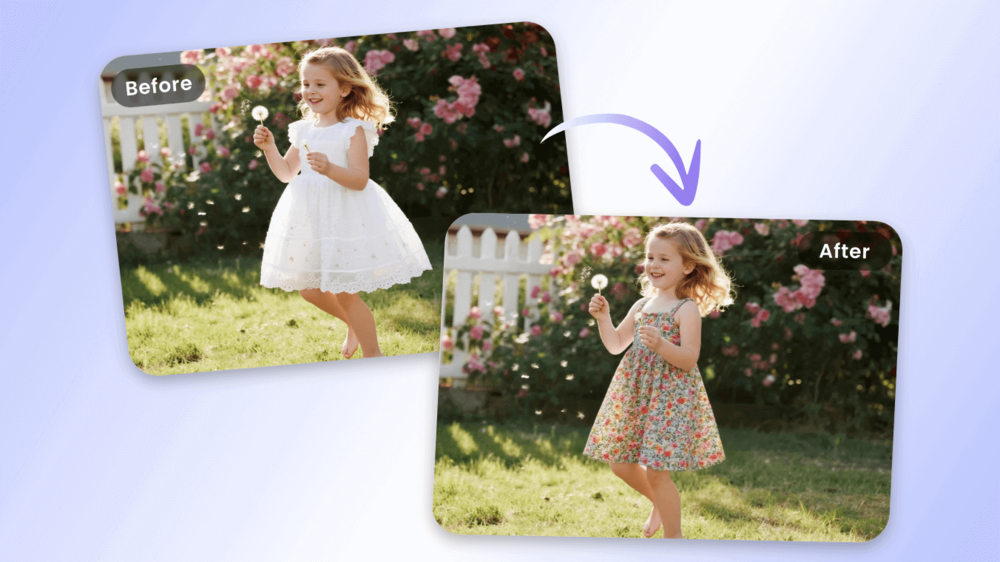 Cambiar ropa con IA gratis en línea: prueba virtual de ropa con Clipfly