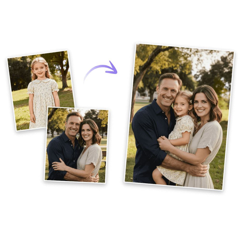 Free AI Family Photo Generator Online: Make AI Family Portrait | Clipfly