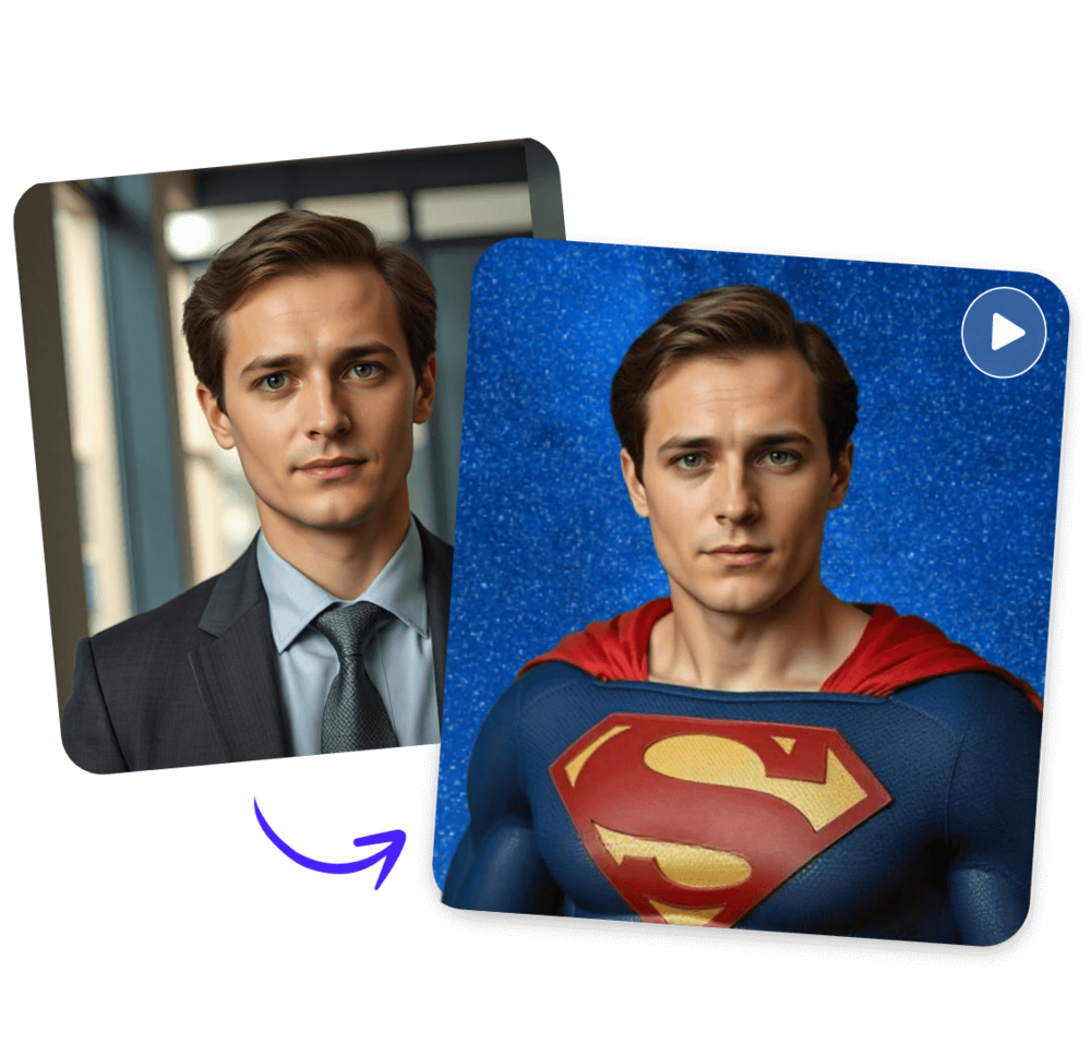 AI Superman Generator Turn Yourself into Superman | Clipfly
