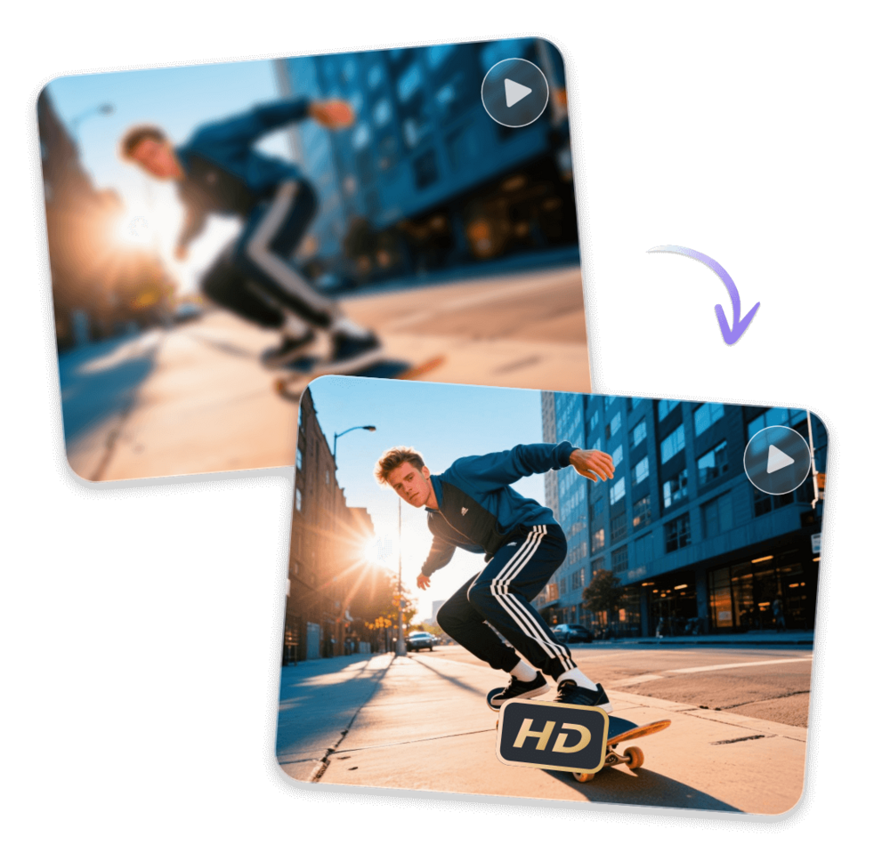 AI Video Enhancer Online Free: Improve Video Quality to HD & 4K | Clipfly