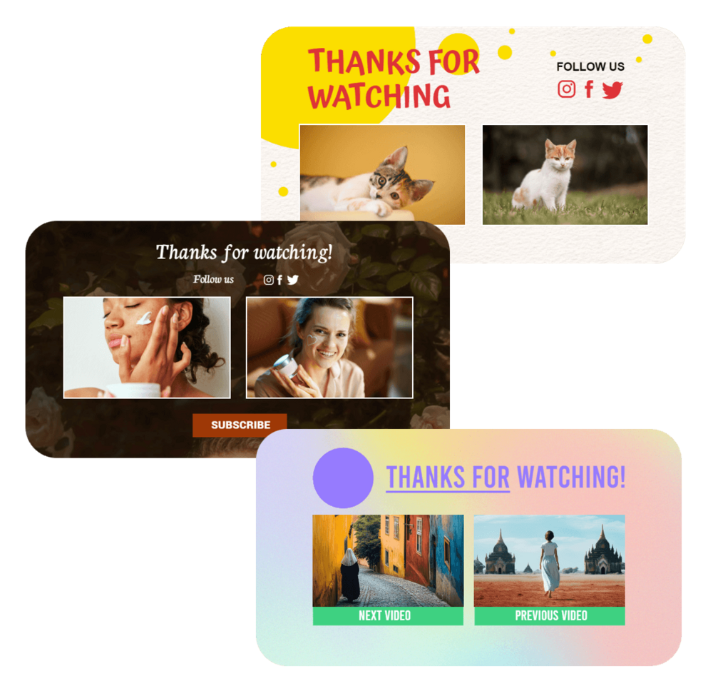 Outro Maker: Make YouTube Outro Videos Online for Free | Clipfly