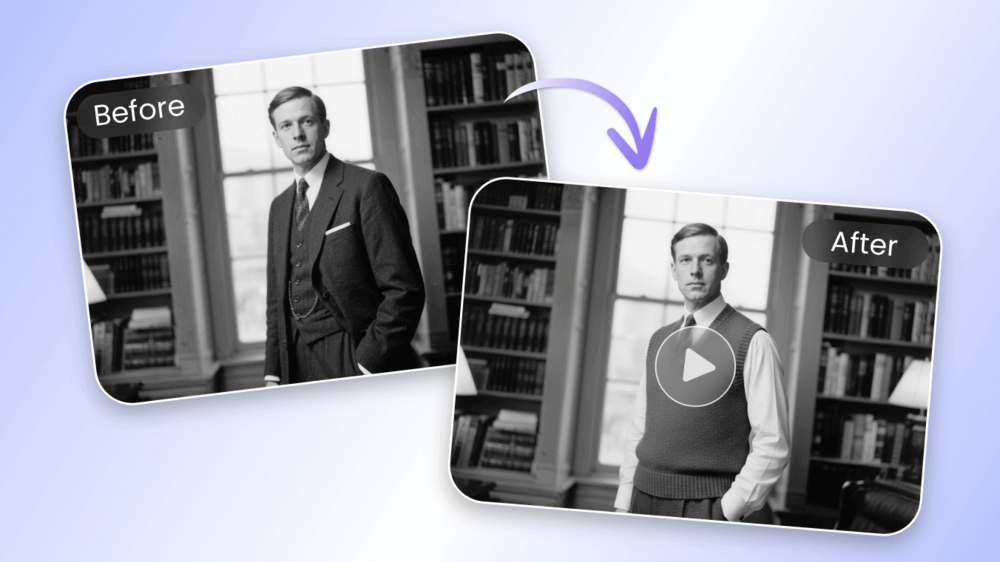 Animate Old Photos Free Online: Old Photo to Video with AI | Clipfly