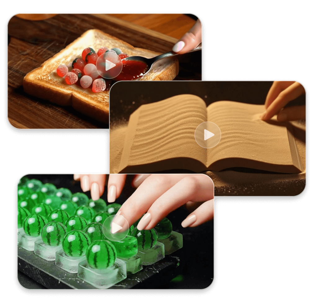 AI ASMR Generator: Create AI Glass Cutting Videos with Sounds | Clipfly