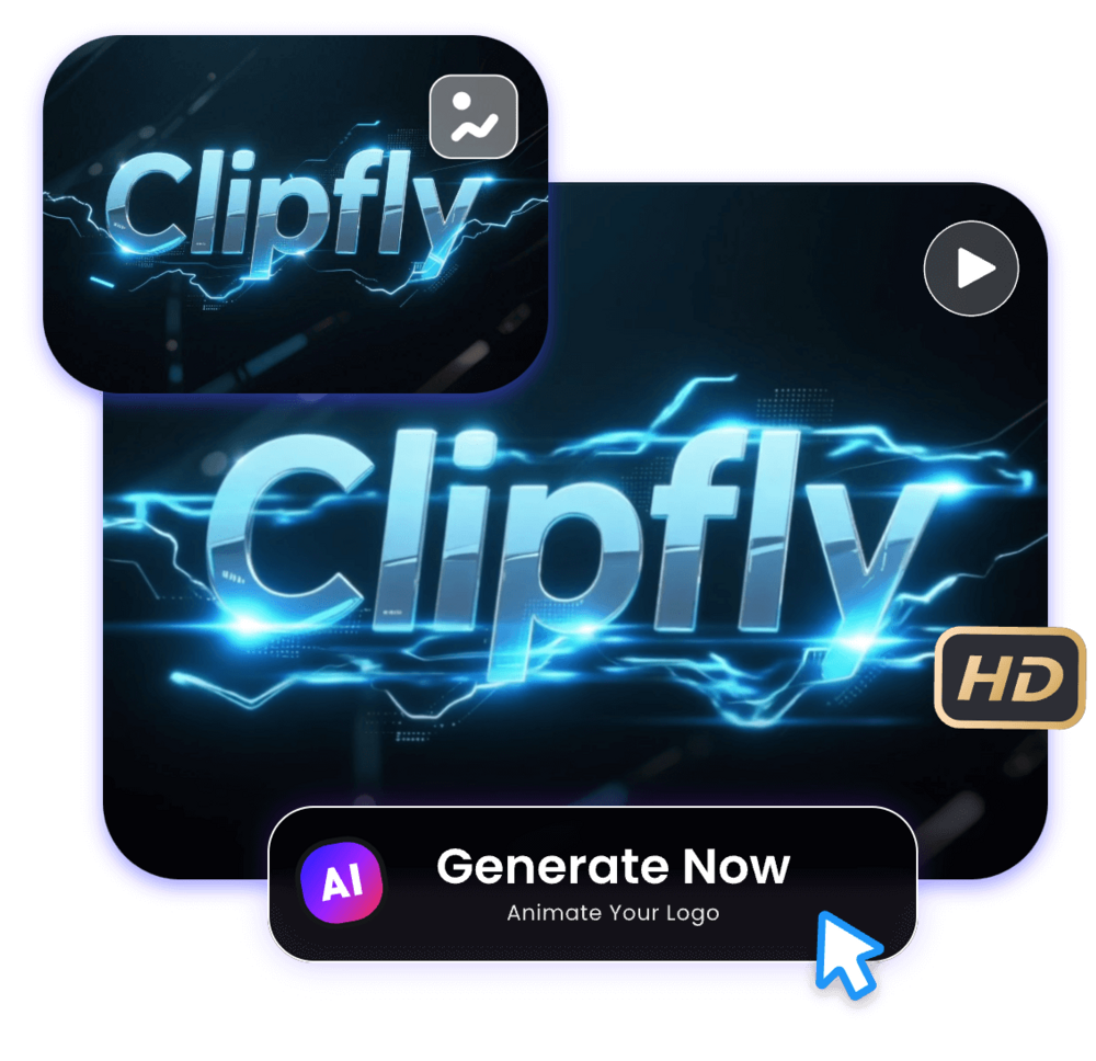 Logo Animation Online: AI Animate Logo No Watermark | Clipfly