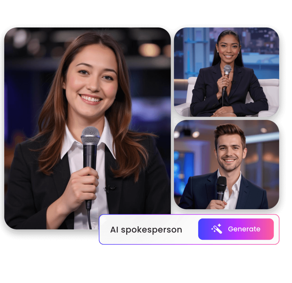 AI Spokesperson Video Creator Online Free: Make Your Virtual Presenter Videos | Clipfly