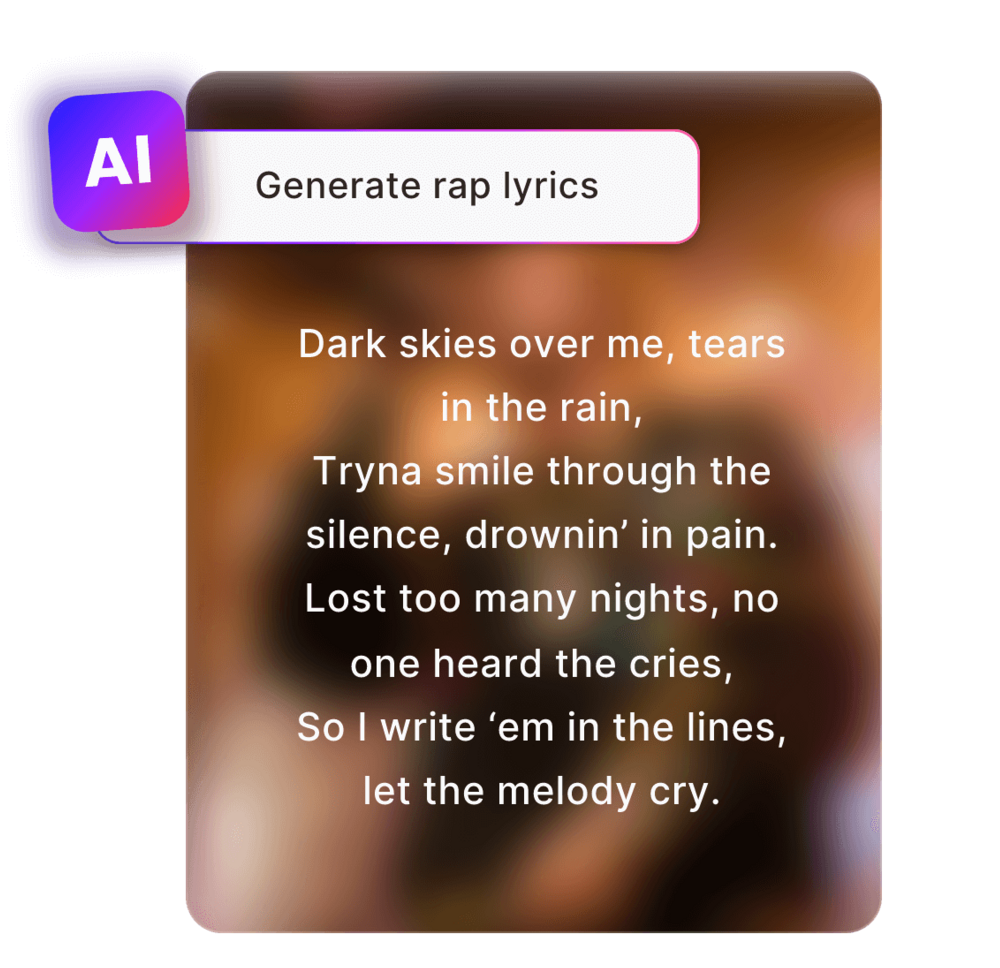 Free AI Rap Generator - Make Rap Music & Lyrics Online | Clipfly