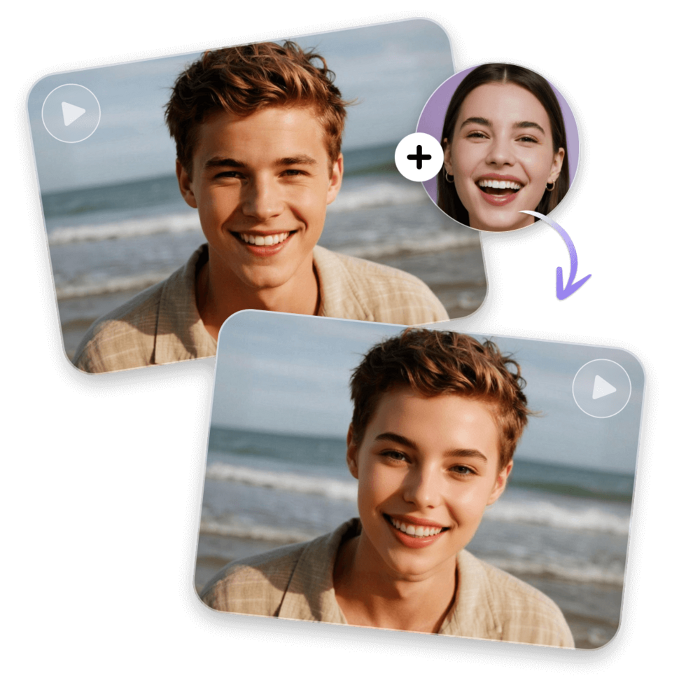 Kostenloser KI Face Swap Video Generator: Gesichter in Videos online ...