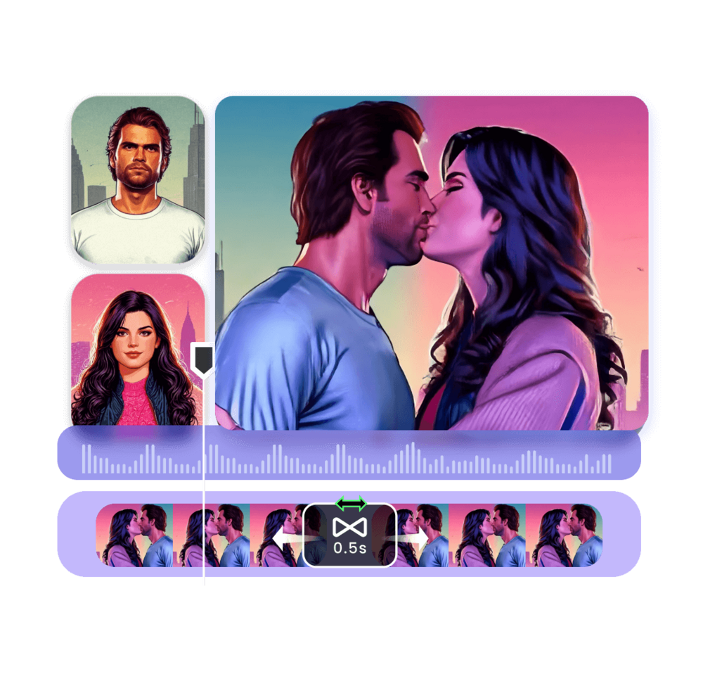 Free AI Kissing Video Generator - Create Lifelike Kissing Videos | Clipfly