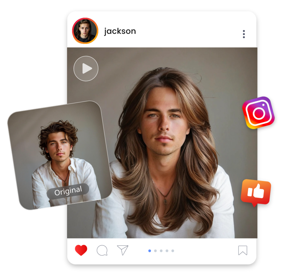 Long Hair Filter Online Free – Instantly See Yourself with Long Hair