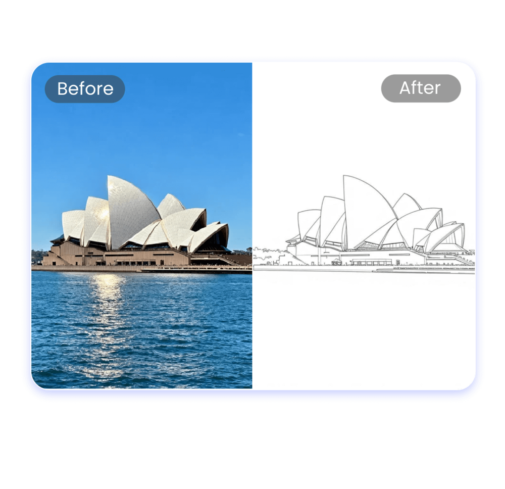 Turn Photo into Line Drawing Online for Free | Clipfly