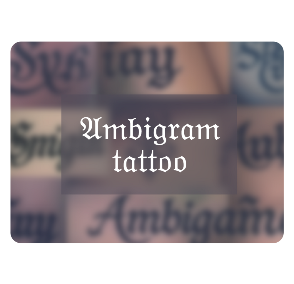 Free AI Ambigram Tattoo Generator - Design Ambigram Tattoos Online ...