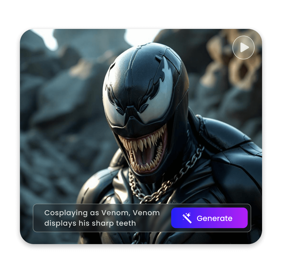 Online AI Venom Cosplay Video Generator