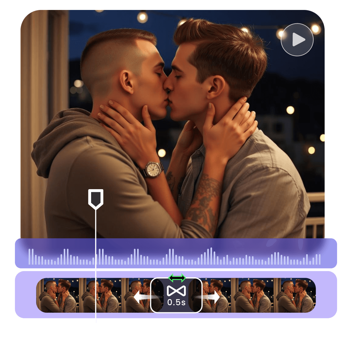 AI French Kiss Video Generator Online Free | Clipfly