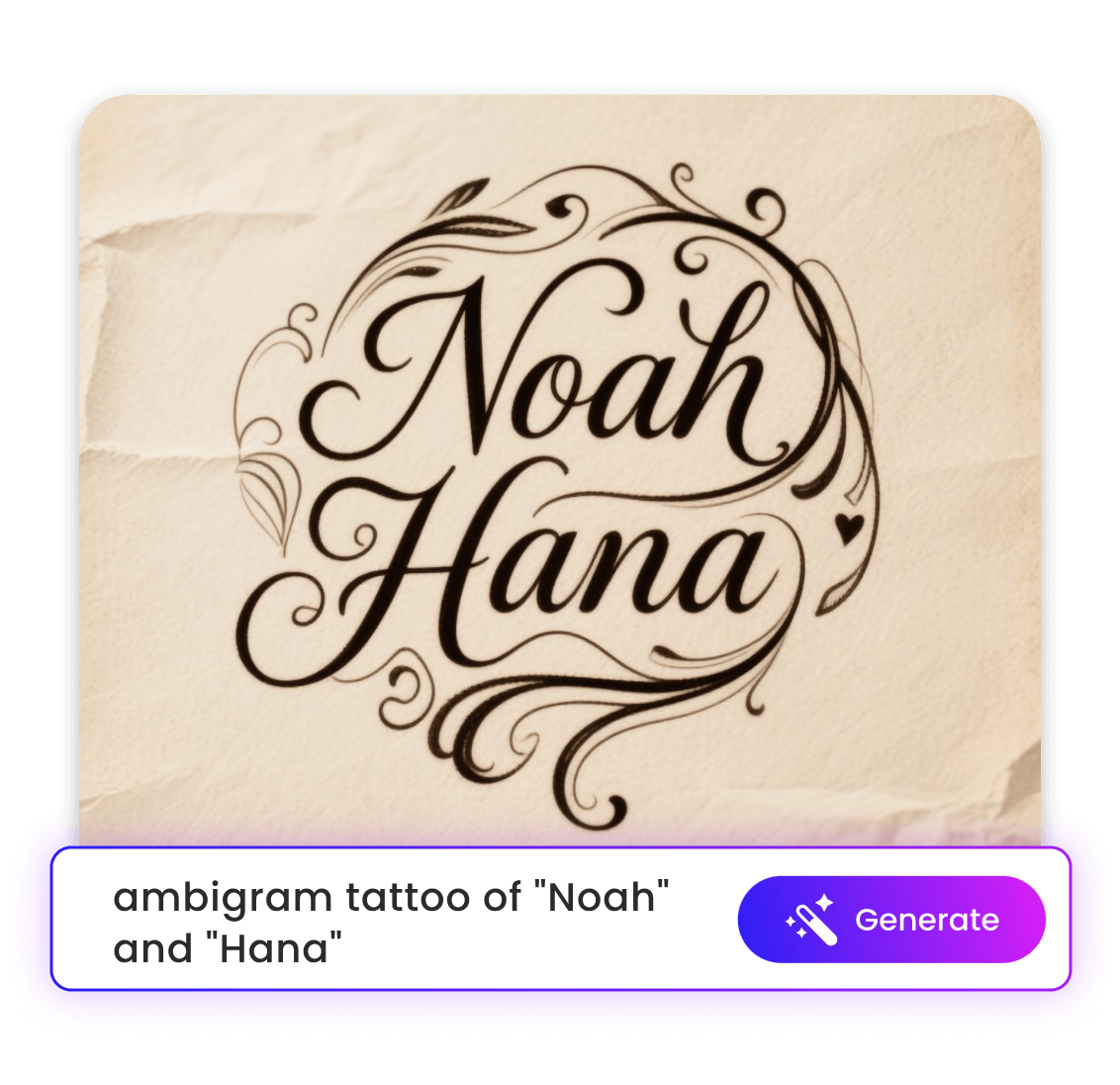 Free AI Ambigram Tattoo Generator - Design Ambigram Tattoos Online ...