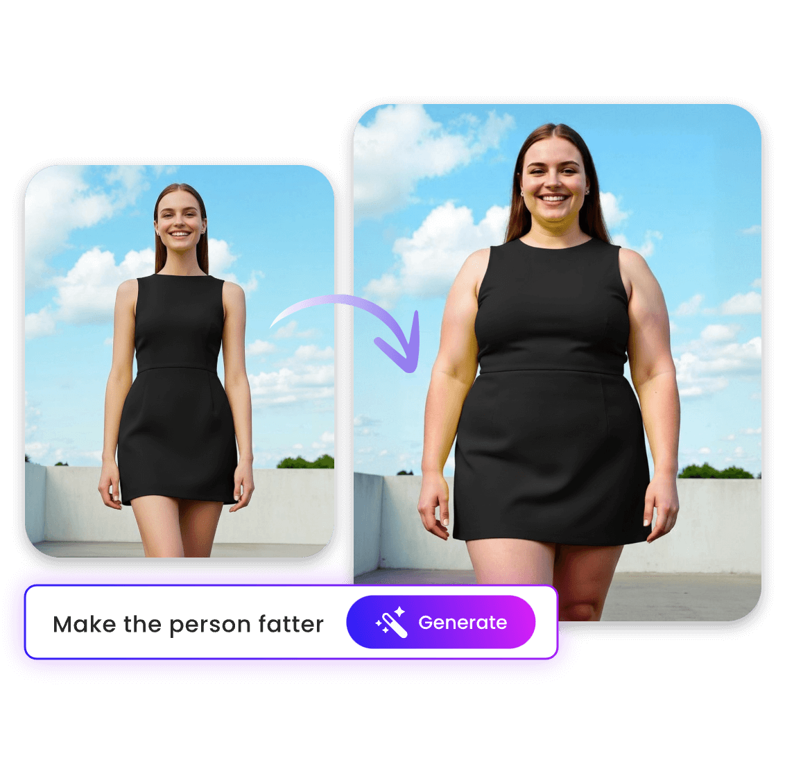 Fatify: Weight Gain AI with Different Fat Levels Online Free | Clipfly