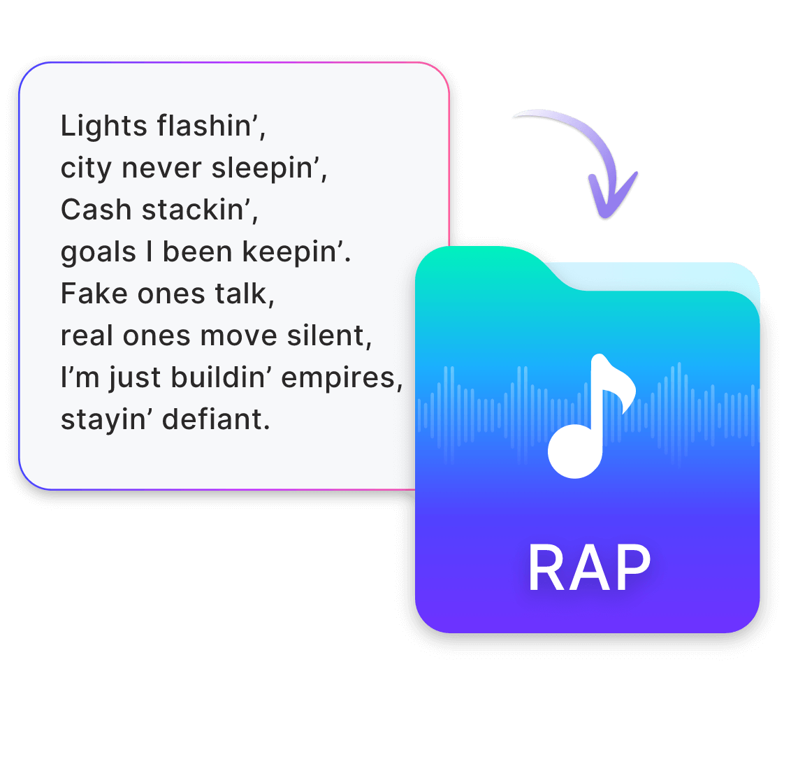 Free AI Rap Generator - Make Rap Music & Lyrics Online | Clipfly