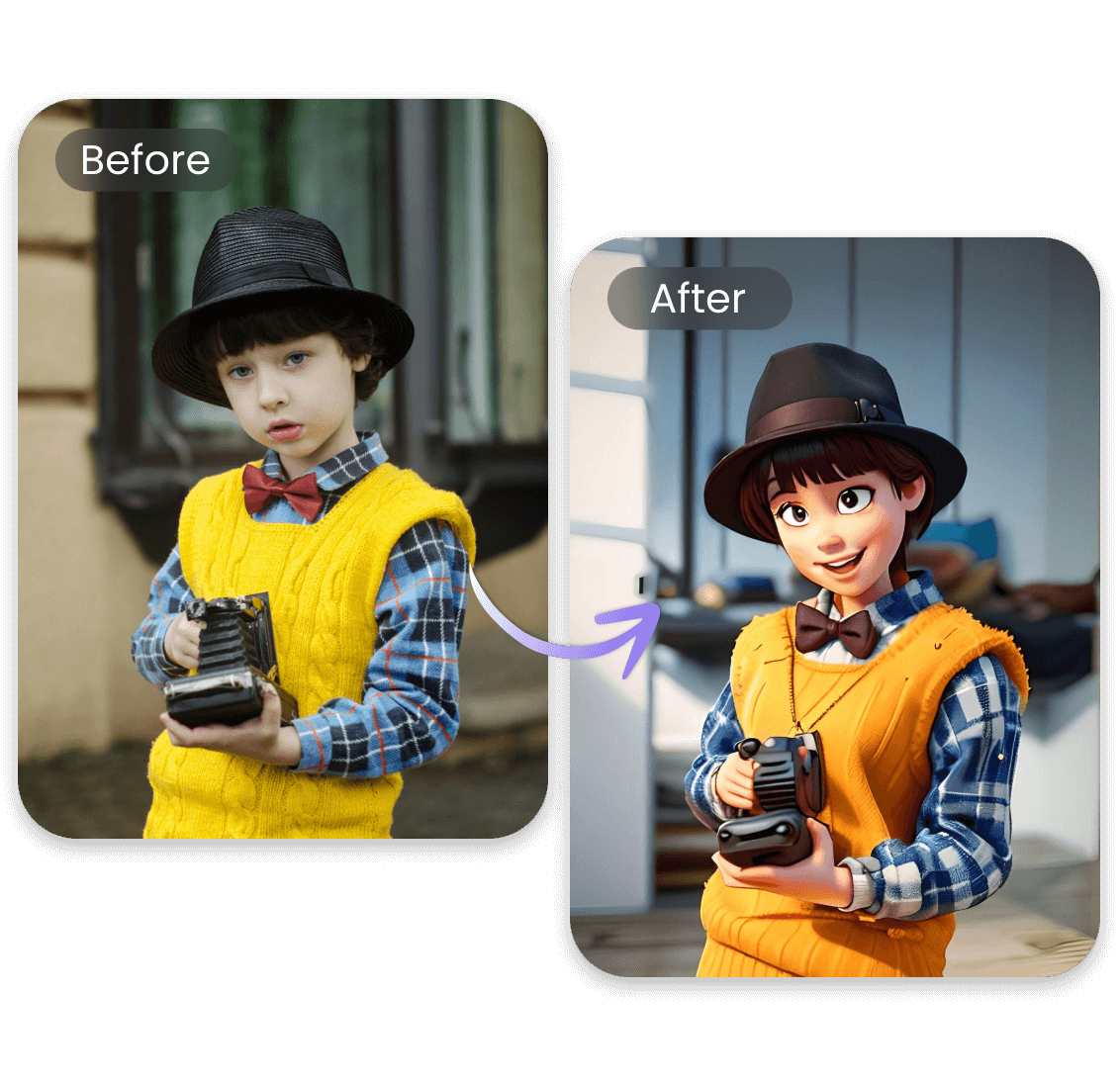 Photo to Cartoon AI: Cartoonize Photo Online Free | Clipfly