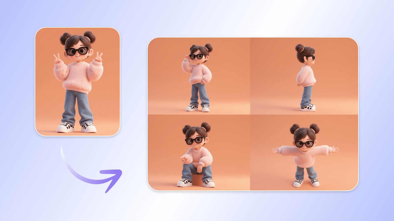 Free AI Pose Generator Online: Change Pose in Photo | Clipfly
