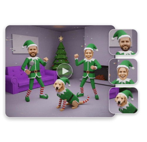 Elf Yourself Online: Make Dancing Elves with Your Face | Clipfly