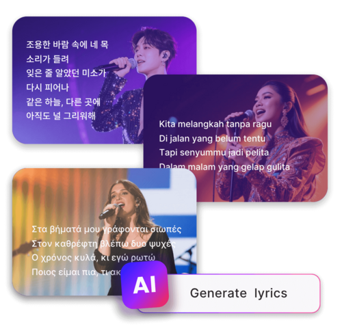 Transformar letra em música com IA: Gerador Grátis | Clipfly