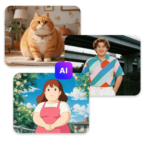 Fatify: Weight Gain AI with Different Fat Levels Online Free | Clipfly