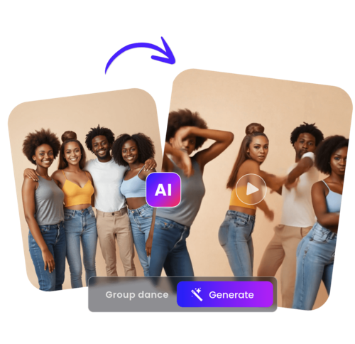 AI Group Dance Video Generator: Animate Multiple Characters | Clipfly