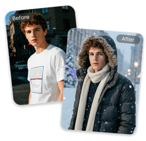 AI Snow Filter: Add Snow to Photo Online Free | Clipfly