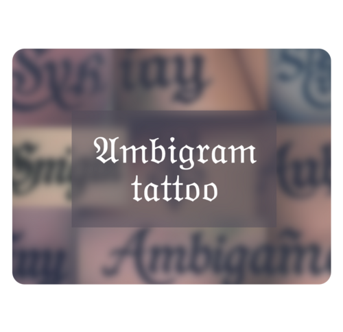 Free AI Ambigram Tattoo Generator - Design Ambigram Tattoos Online ...
