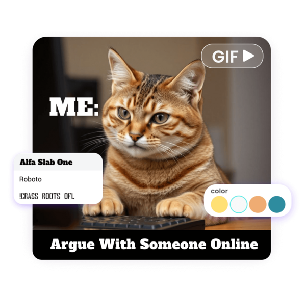 Online Free GIF Meme Maker No Watermark – Make Your Own Meme | Clipfly