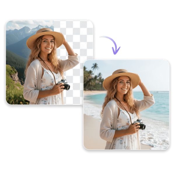 Add Person to Photo Online Free with AI | Clipfly