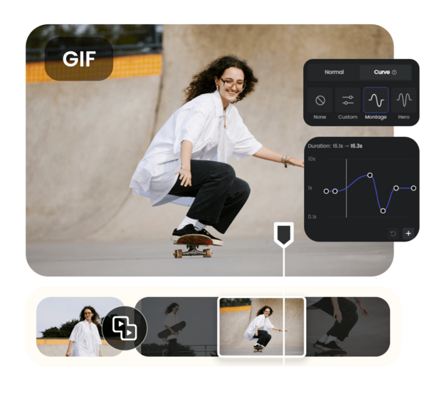 GIF Speed Changer: Speed up & Slow down GIF Online Free | Clipfly