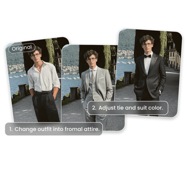 Formal Attire Editor: Add Suit to Photo Online for Free with AI | Clipfly