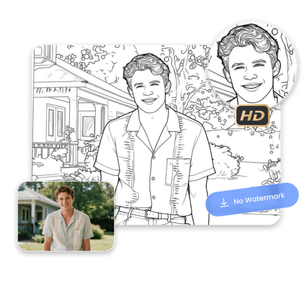 Turn Photo into Line Drawing Online for Free | Clipfly