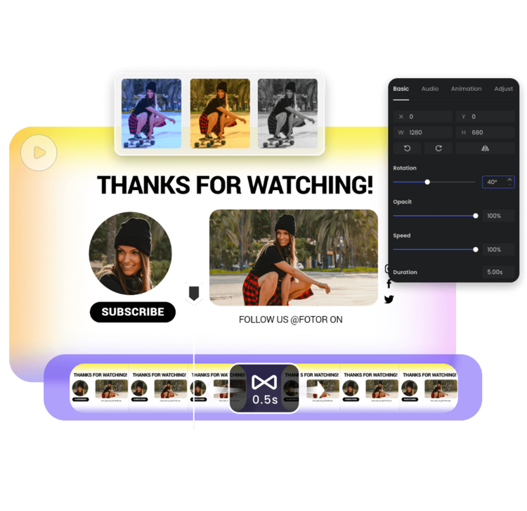 Outro Maker: Make YouTube Outro Videos Online for Free | Clipfly