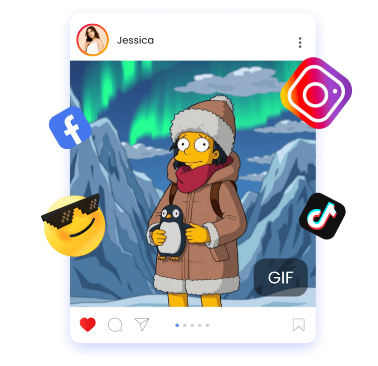 AI Simpsons Character Creator –Turn Picture into Simpsons | Clipfly