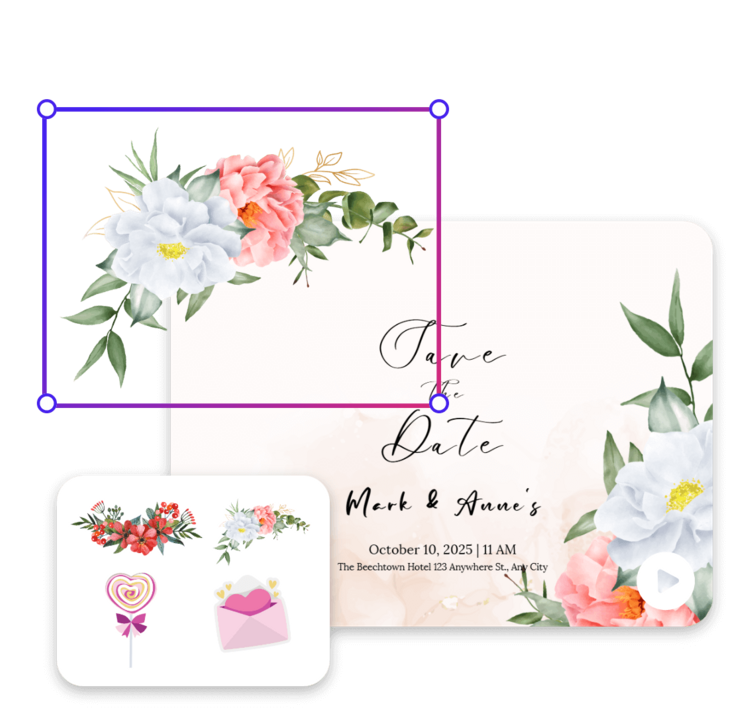 Wedding Invitation Video Maker Online | Clipfly