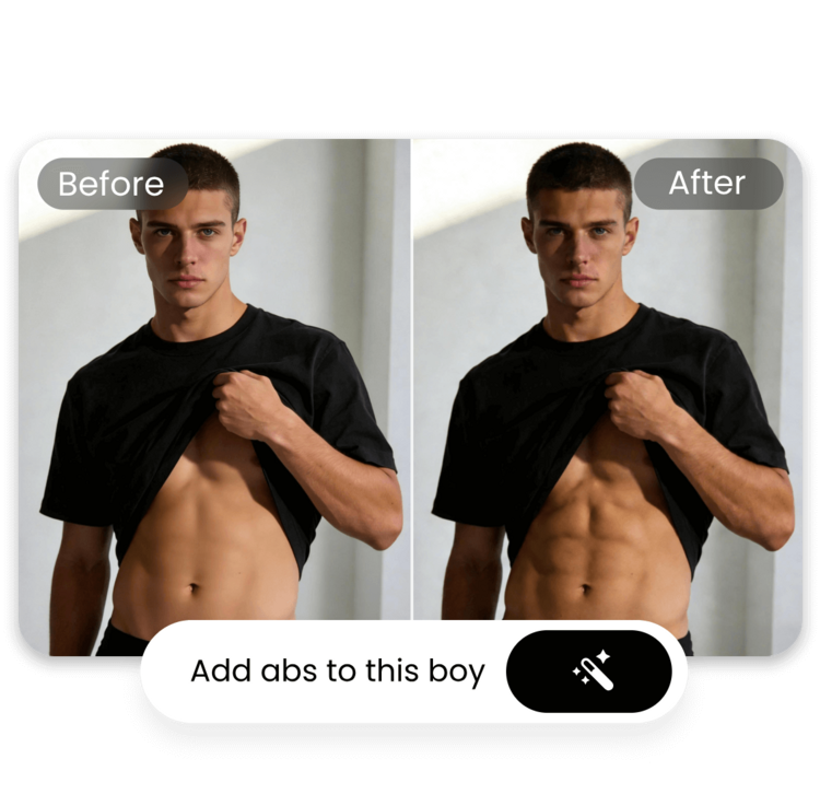 AI Abs Generator Online Free: Add Realistic Abs to Photos with AI | Clipfly