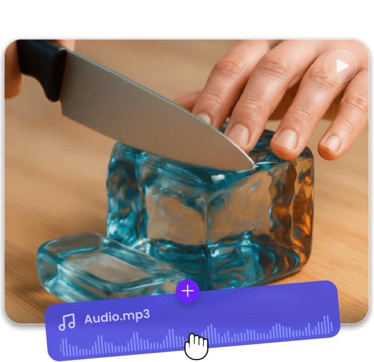 AI ASMR Generator: Create AI Glass Cutting Videos with Sounds | Clipfly