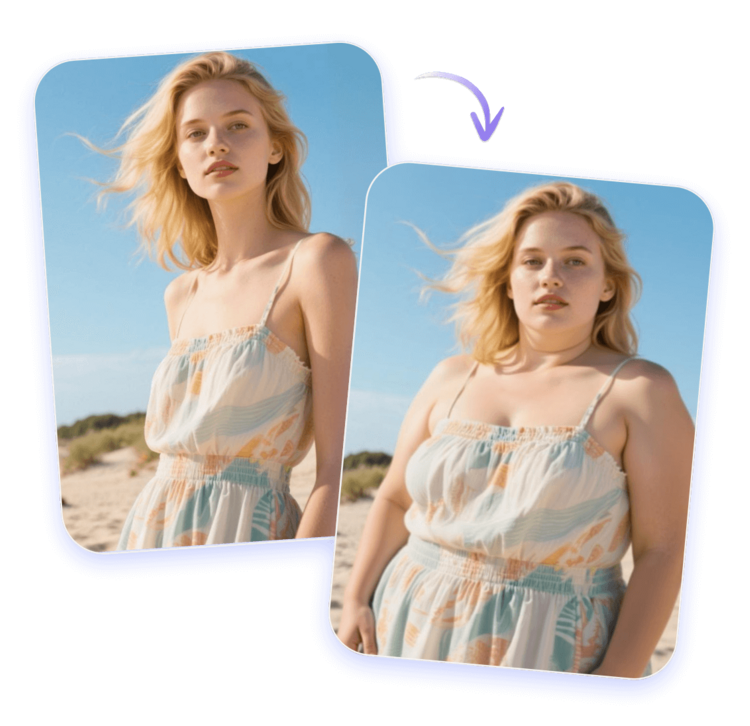 AI Fat Filter: Try AI Weight Gain Online for Free | Clipfly