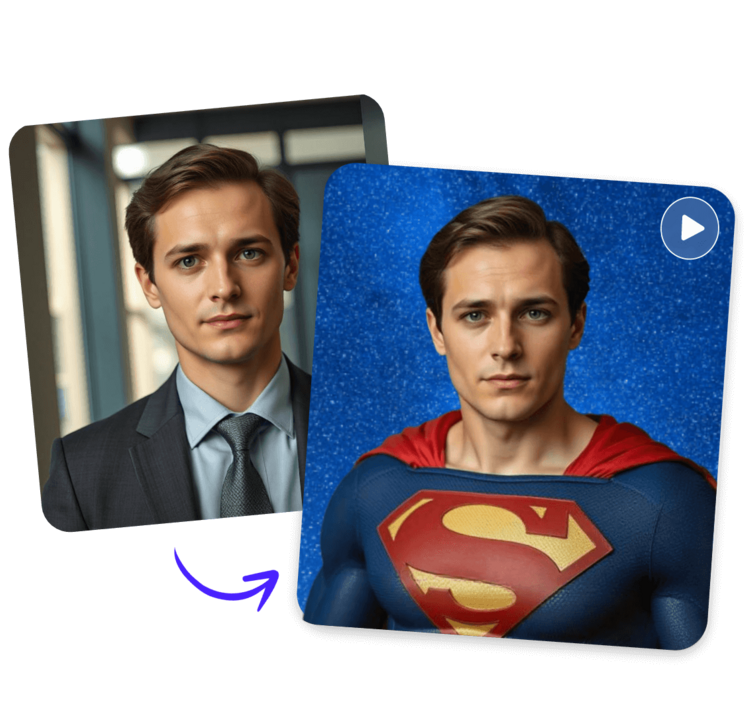 AI Superman Generator Turn Yourself into Superman | Clipfly