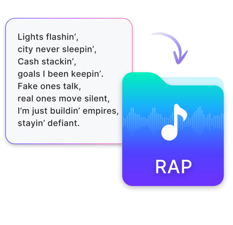 Free AI Rap Generator - Make Rap Music & Lyrics Online | Clipfly