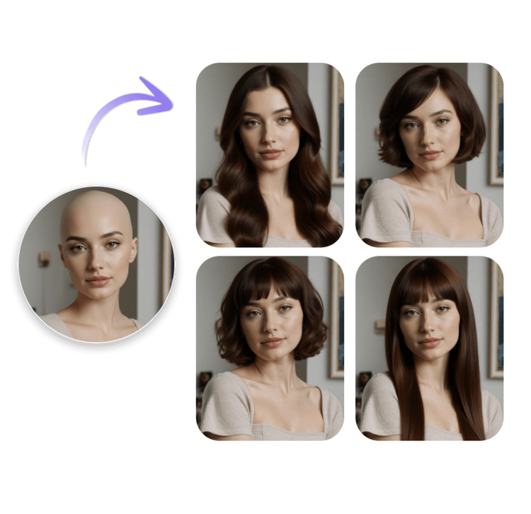 Free AI Bald Filter Online: Create Bald Head from Photo | Clipfly